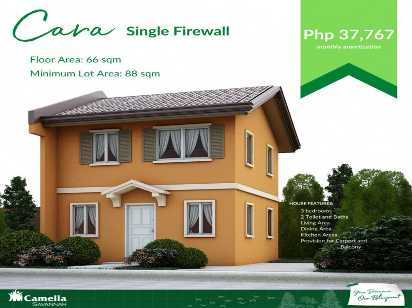 Cara Single Firewall 3 BR 2 Toilet and Bath