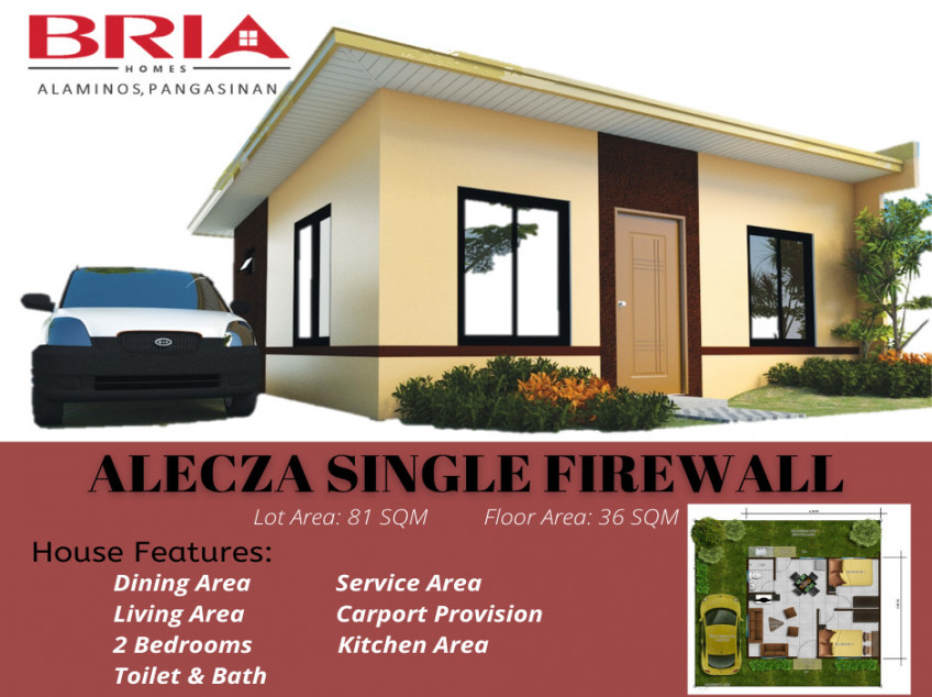2br Single Firewall Available in Bria Homes Alaminos Pangasinan