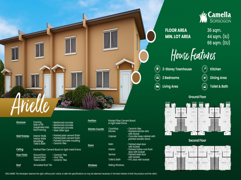 Camella Sorsogon I Arielle Inner Unit Available