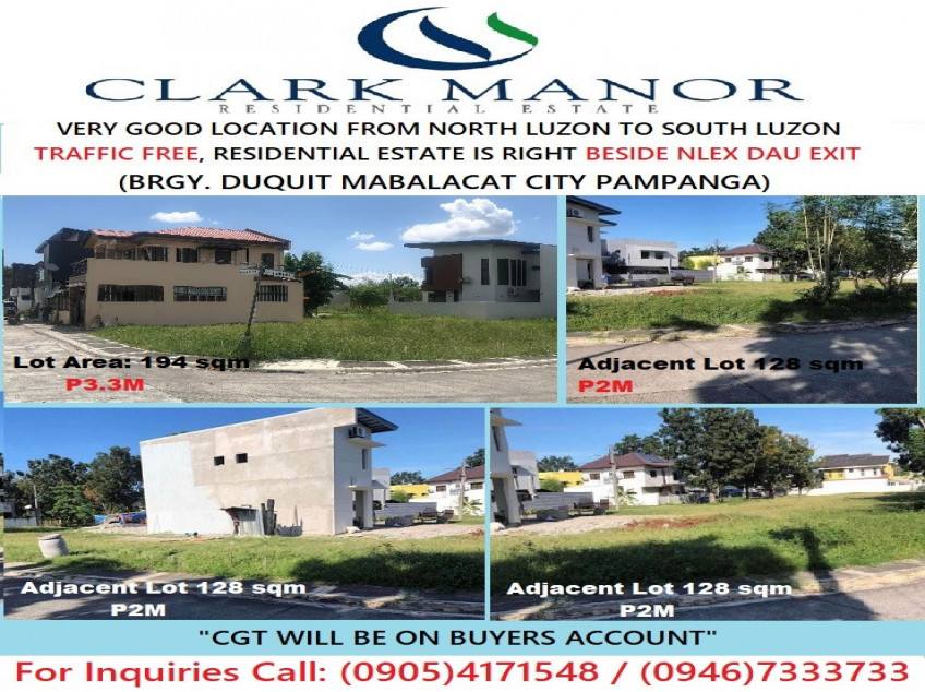 Lot For Sale In Clark Manor Pampanga