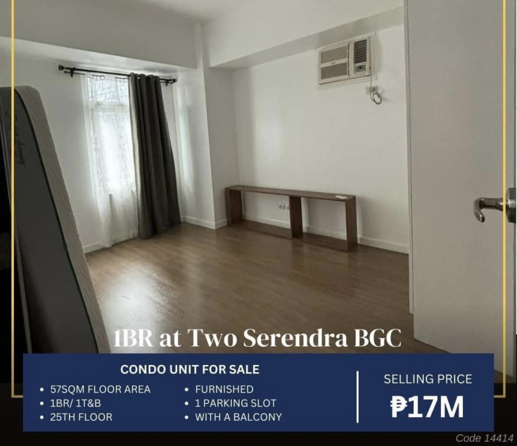 For Sale: 1BR Unit at Two Serendra Meranti Tower, BGC, ₱17M