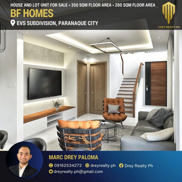 BF Homes EVS Subdivision, 2 Storey 4 Bedroom, 4 Bathroom with 3 Parking ...