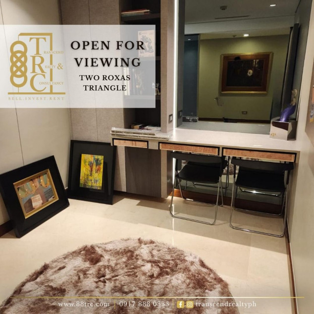 Two Roxas Triangle 3 Bedroom Unit for Sale